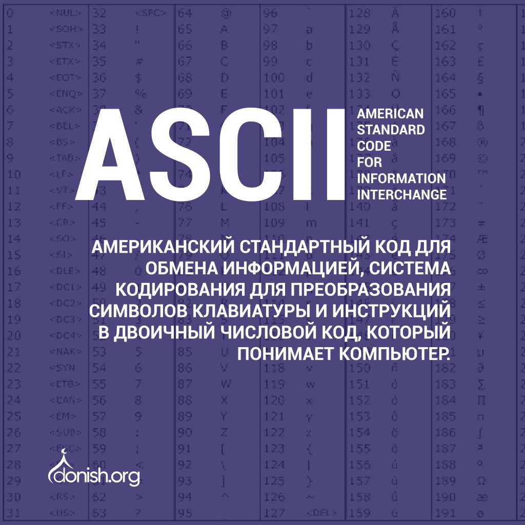 ASCII — American Standard Code for Information Interchange — Donish Blog